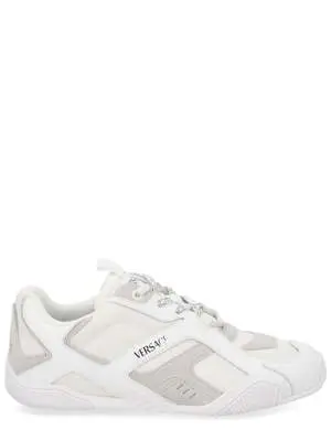 Versace Calf Leather Galaxia Sneaker - White