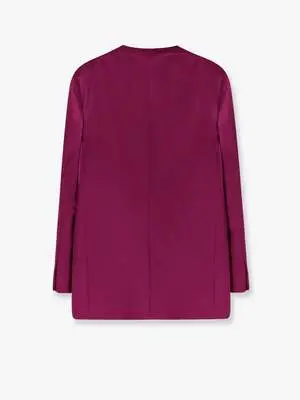 Alberta Ferretti Satin Double-breasted Blazer