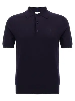 Burberry Wool Polo Shirt - Blue