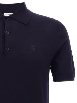 Burberry Wool Polo Shirt - Blue