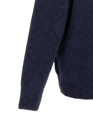 Givenchy Logo Embroidery Sweater - Blue