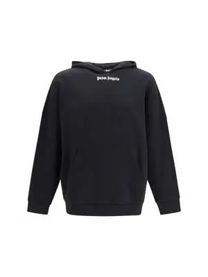 Palm Angels Classic Logo Over Hoodie - Black