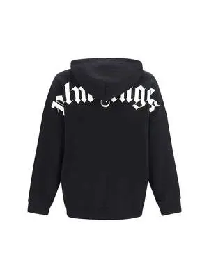 Palm Angels Classic Logo Over Hoodie - Black