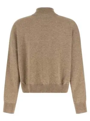 Brunello Cucinelli Sequined Cashmere Turtleneck Sweater - Cream