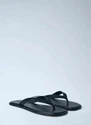 Bottega Veneta Matt Ruber Nappa Sandals