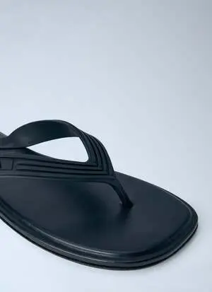 Bottega Veneta Matt Ruber Nappa Sandals