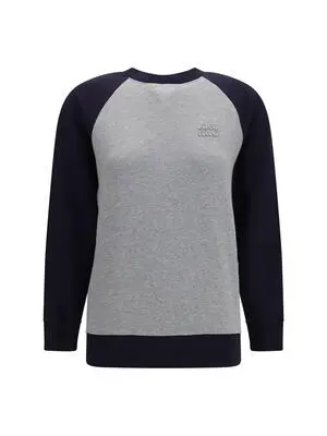 Miu Miu Bicolor Crewneck Sweatshirt