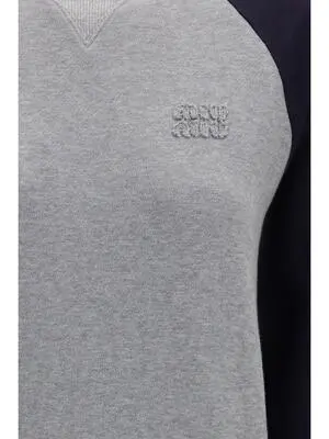 Miu Miu Bicolor Crewneck Sweatshirt