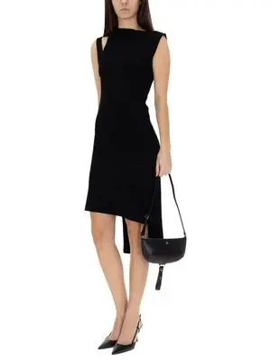 COURREGES Ribbed Oblique Dress