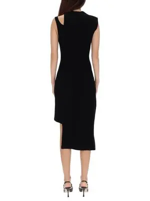 COURREGES Ribbed Oblique Dress