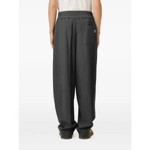 AMI Paris Grey Trousers Regular & Straight-leg Trousers