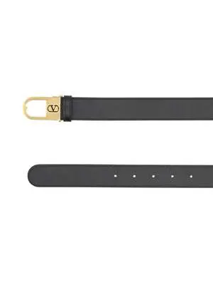 Valentino Garavani Vlogo Leather Belt
