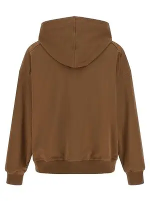 Brunello Cucinelli Lightweight Stretch Cotton Monile Trimmed Zip-up Hoodie