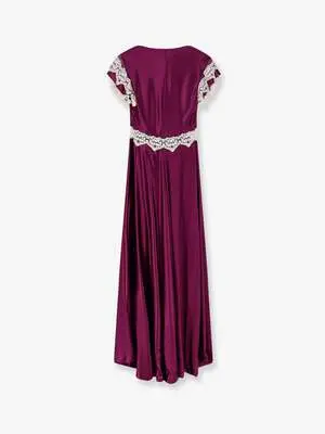 Alberta Ferretti Viscose Long Dress