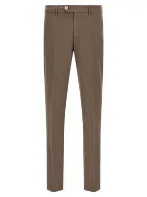 Brunello Cucinelli Cotton Gabardine Trousers - Cream