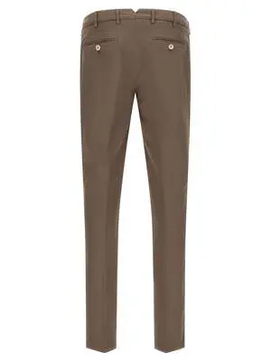 Brunello Cucinelli Cotton Gabardine Trousers - Cream