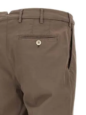 Brunello Cucinelli Cotton Gabardine Trousers - Cream