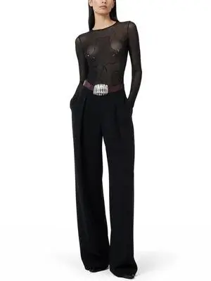 JEAN PAUL GAULTIER Long Sleeve Top - Black