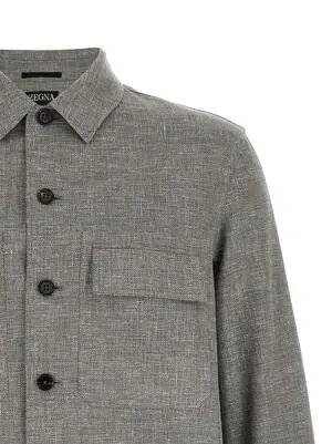 Zegna Crossover' Overshirt - Cream