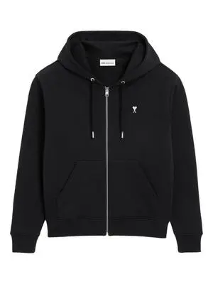 AMI Paris Cotton Zip-up Hoodie - Multicolor