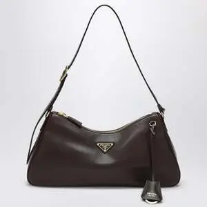 Prada Aimee Shoulder Bag In Nappa Leather - Brown