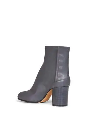 MAISON MARGIELA Grey Nappa Leather Tabi Ankle Boots