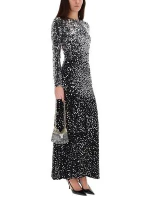 Rabanne Long Dress With Sequins