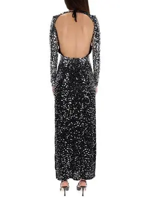 Rabanne Long Dress With Sequins
