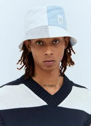 Thom Browne Quarter Bucket Hat - Blue