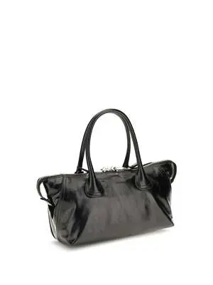 Miu Miu Glossy Leather Handbag - Black