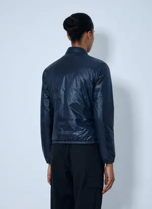 Moncler Lanset Packable Short Down Shirt Jacket - Blue