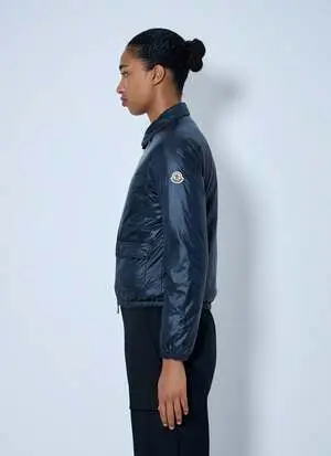 Moncler Lanset Packable Short Down Shirt Jacket - Blue