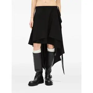ANN DEMEULEMEESTER Asymmetric Draped Skirt