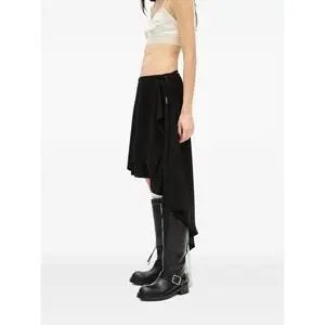ANN DEMEULEMEESTER Asymmetric Draped Skirt