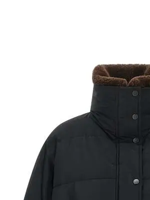 Brunello Cucinelli Cropped Down Jacket - Black