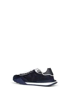 Dolce & Gabbana Blue Nylon And Suede Dg Athletic Sneakers