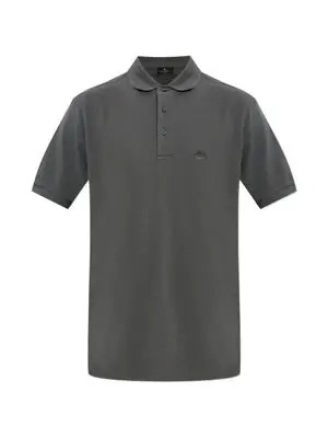 Etro Logo Cotton Polo Shirt - Multicolor