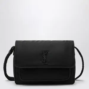 Saint Laurent Niki Recycled Nylon Messenger Bag - Black