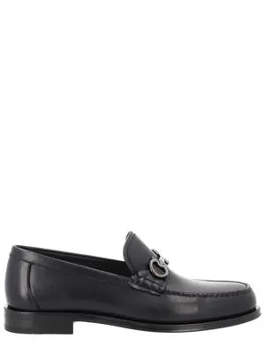 FERRAGAMO Moccasin Gancini - Black