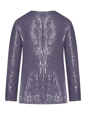 Giorgio Armani Sequined Fabric Degraded Effect Blazer - Multicolor