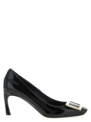 ROGER VIVIER Trompette Patent Leather Pumps - Black