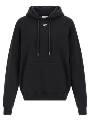 Off-White Paint Arrow Skate' Hoodie - Black