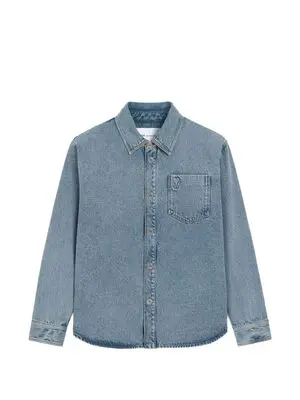 AMI Paris De Coeur Denim Shirt - Multicolor