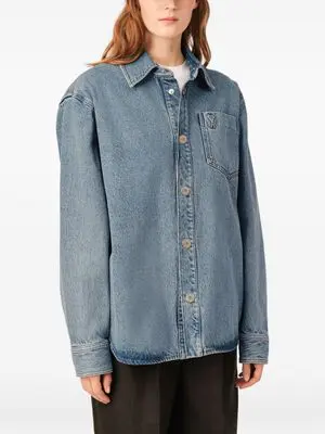 AMI Paris De Coeur Denim Shirt