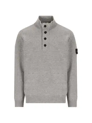Stone Island Wool Turtle-neck Sweater - Multicolor