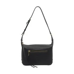TOD'S Mini Leather Metal Dots Shoulder Bag - Black