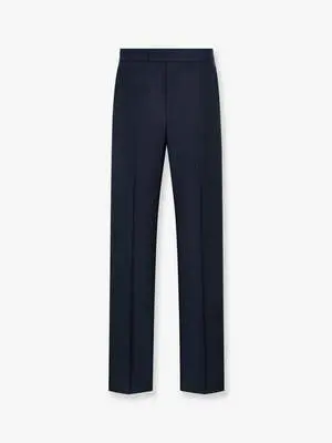 Dior Wool And Mohair Trousers With Satin Details - Multicolor