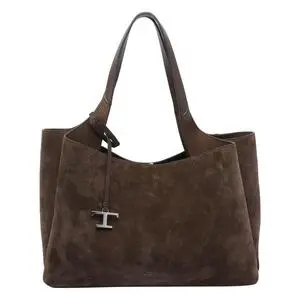 TOD'S Medium Suede Bag - Brown
