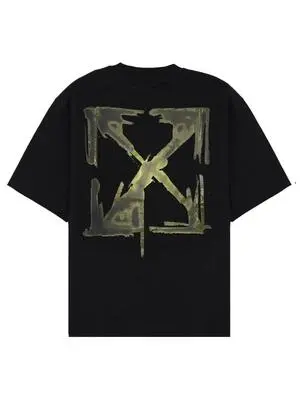 Off-White T-shirt With Logo - Black