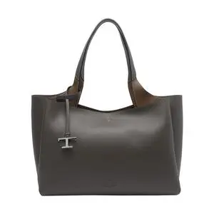TOD'S Medium Leather Bag - Gray